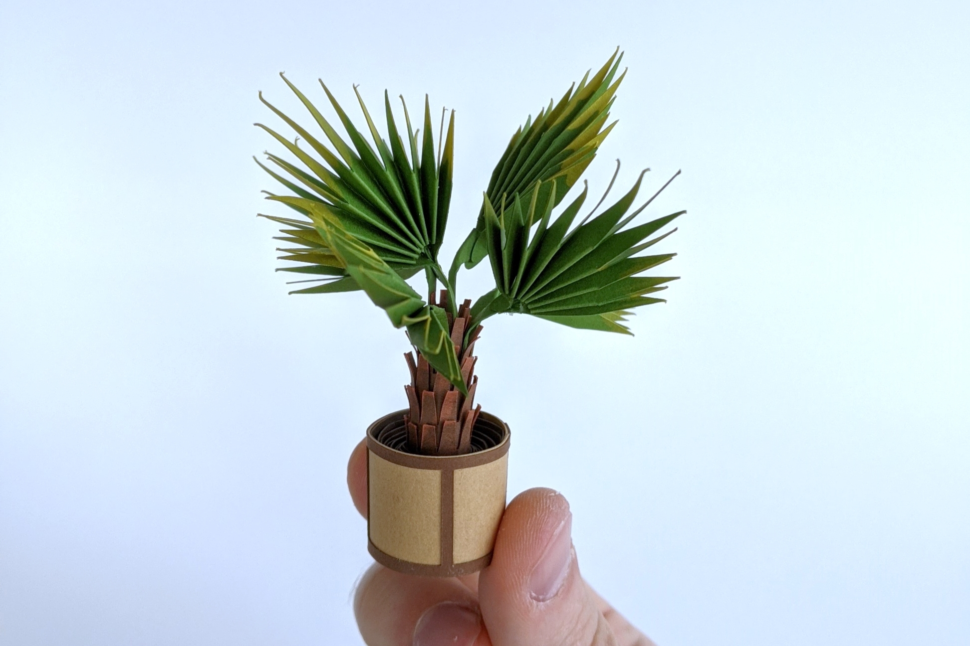 Craft Your Own Mini Paper Palm Tree - Hey JB Design